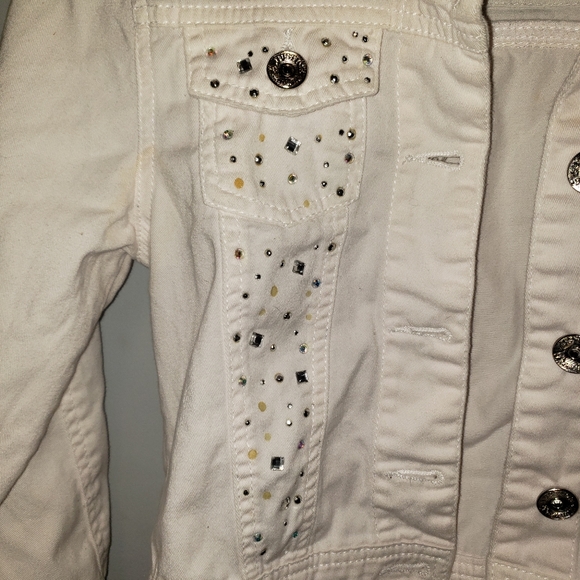Justice | Jackets & Coats | Justice Girls White Jean Jacket | Poshmark